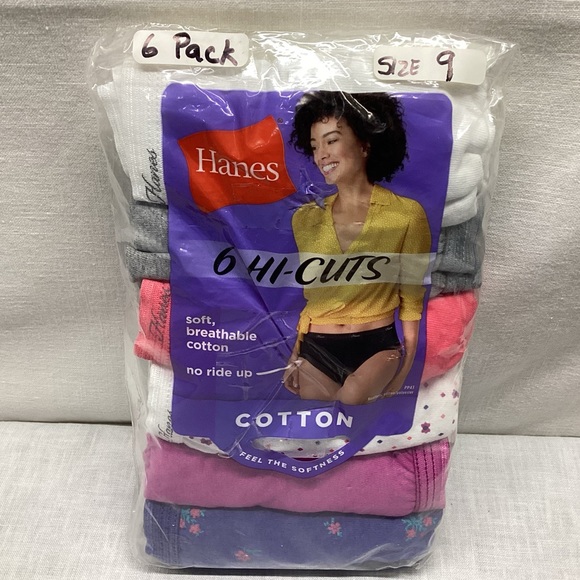 Hanes | Intimates & Sleepwear | Hanes 0 Cotton Womens Hicuts Briefs 6 ...